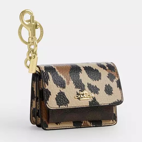 Coach | Bags | Klare Bag Charm With Signature Canvas And Leopard Print ...